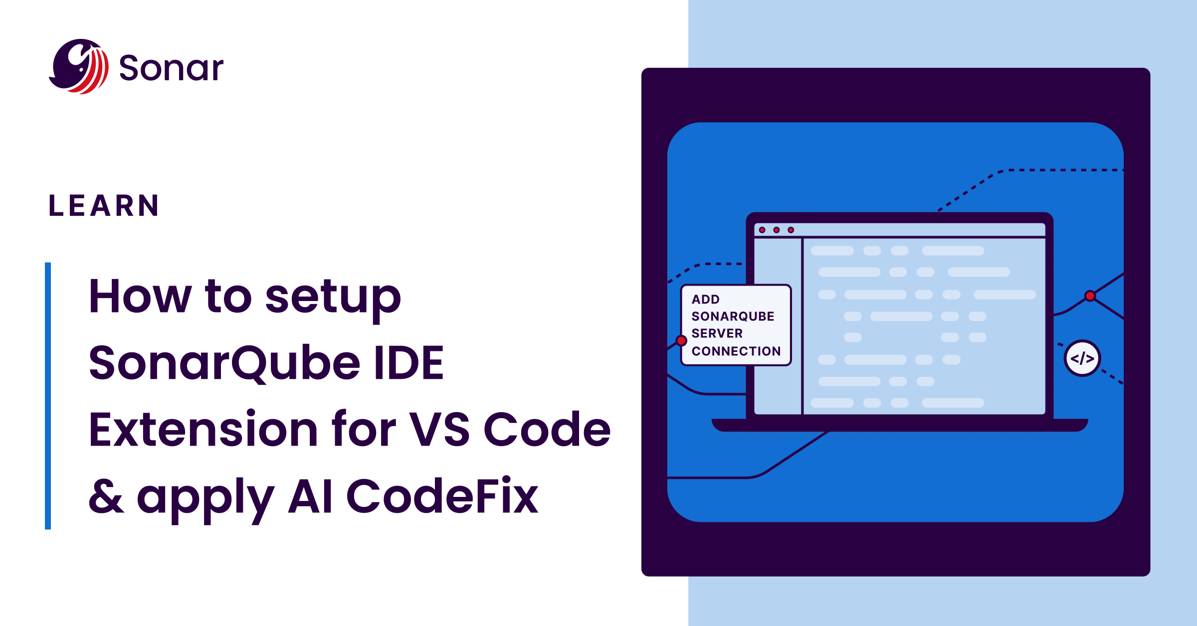 Setting up SonarQube IDEExtension for VS Code & apply AI CodeFix | Sonar